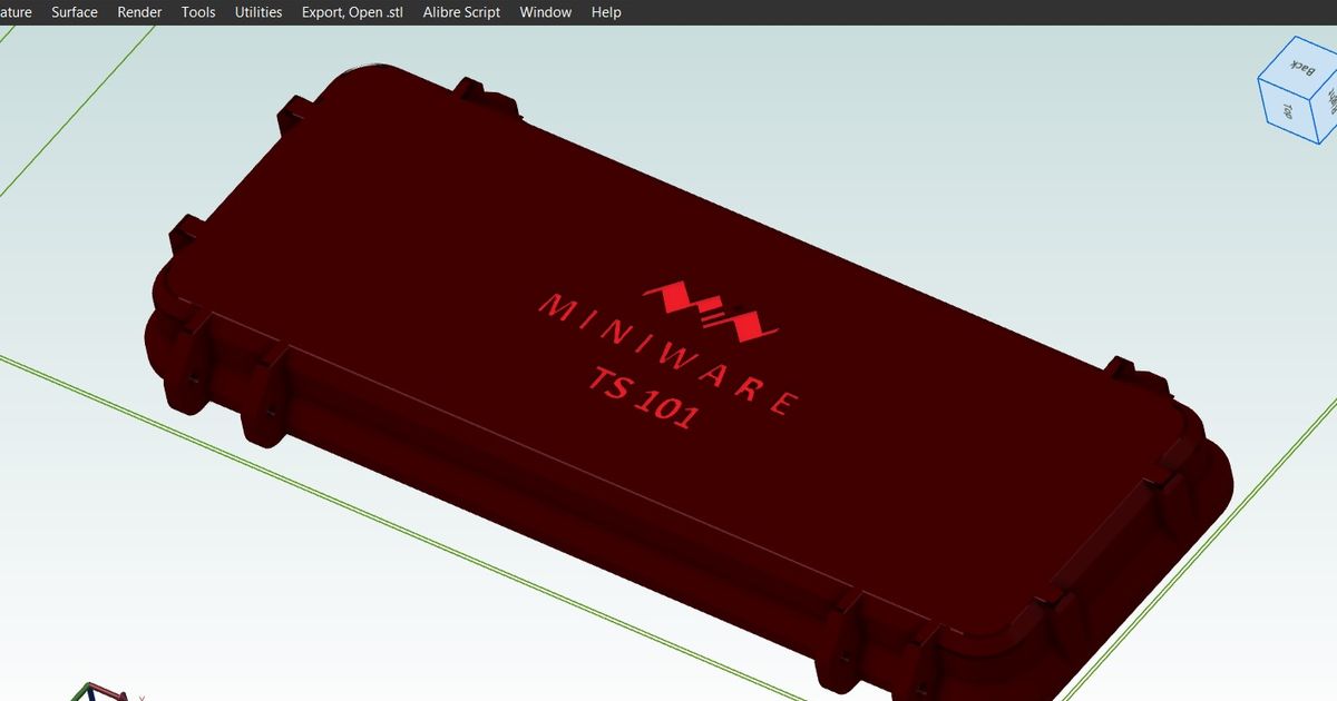 TS100 Rugged Case Lid with Miniware TS100 or Miniware TS101 Logo by ...