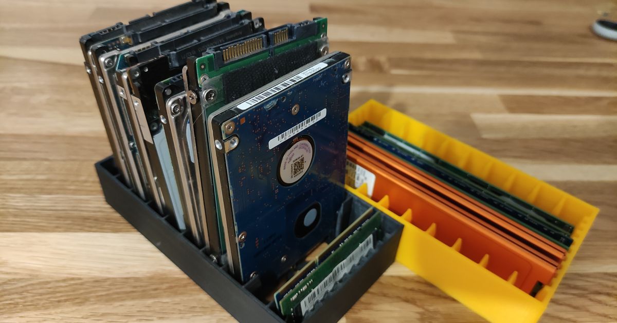 3 in 1 storage box, 2.5" HDD, SSD, Regular/SODIMM RAM by Hibatos ...