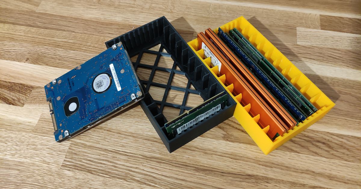 3 in 1 storage box, 2.5" HDD, SSD, Regular/SODIMM RAM by Hibatos ...