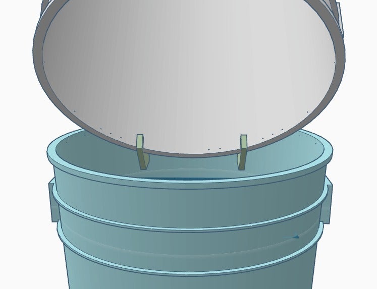 Honey Bucket Rack by MediaMan3D | Download free STL model | Printables.com