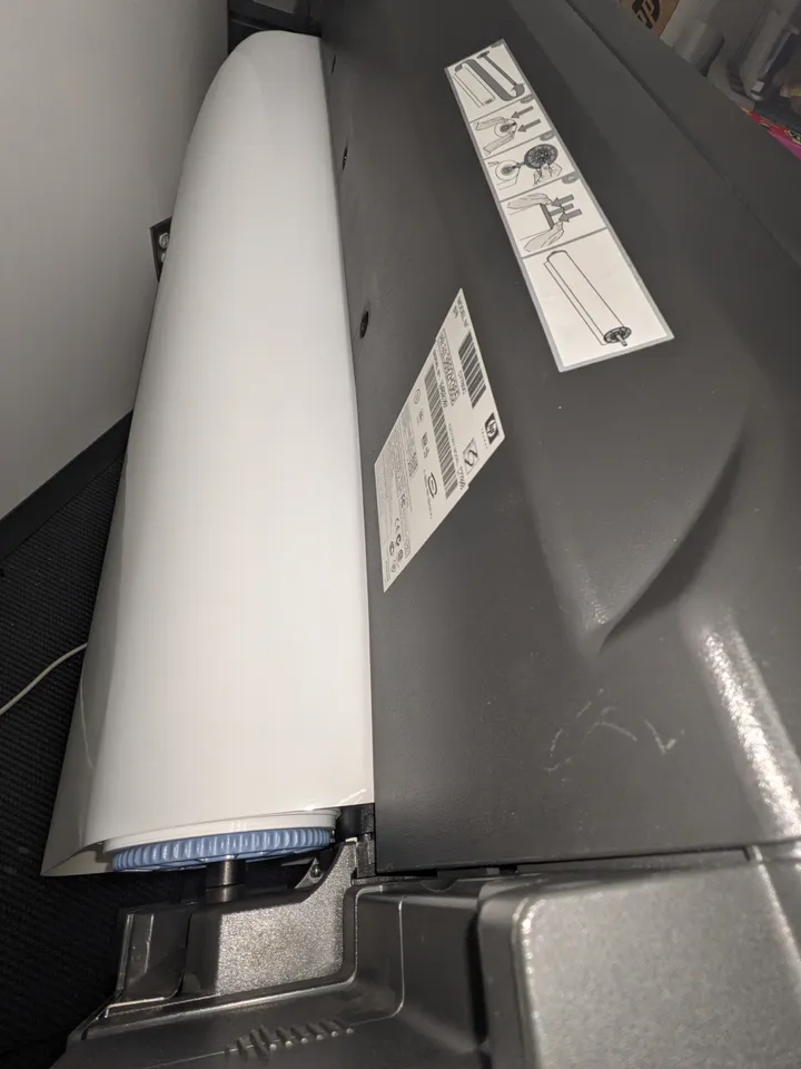 2 to 3 inch plotter/large format printer paper roll adapter by ...