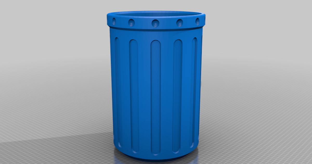 Trash Walker (large bin) by MediaMan3D | Download free STL model ...