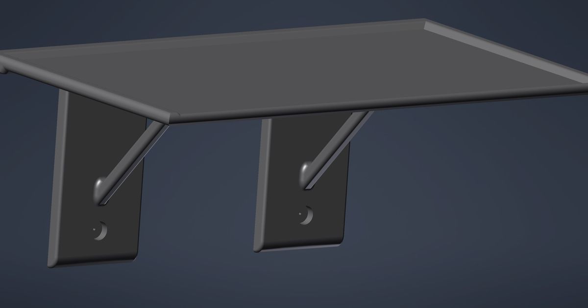 Display Shelf w/Recessed Top by LxL3D | Download free STL model ...