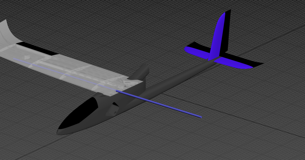 LW-PLA RC Plane - Version D Wing by dbm0926 | Download free STL model ...