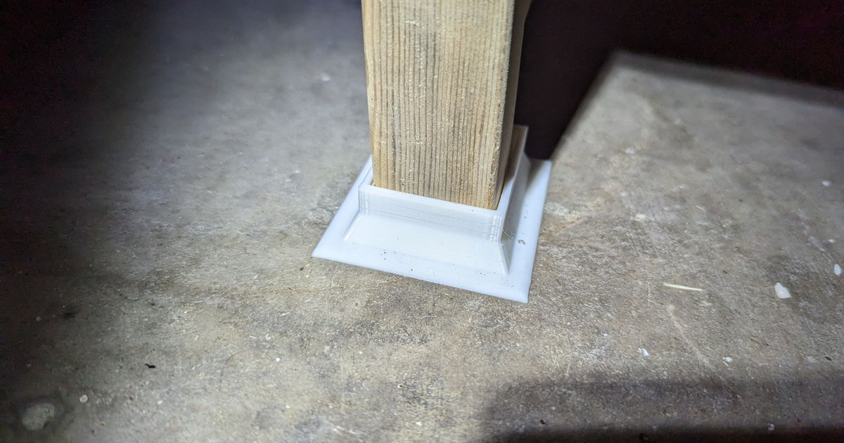 Shelf Leg Foot by Shotty | Download free STL model | Printables.com