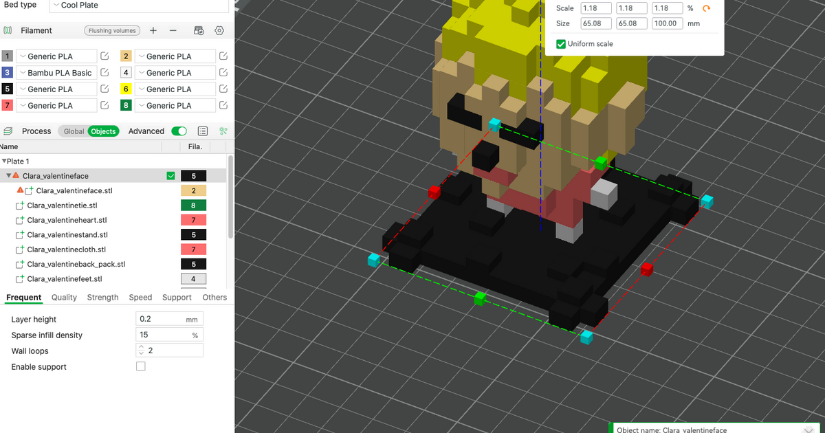 Block Character by Clara Kim | Download free STL model | Printables.com