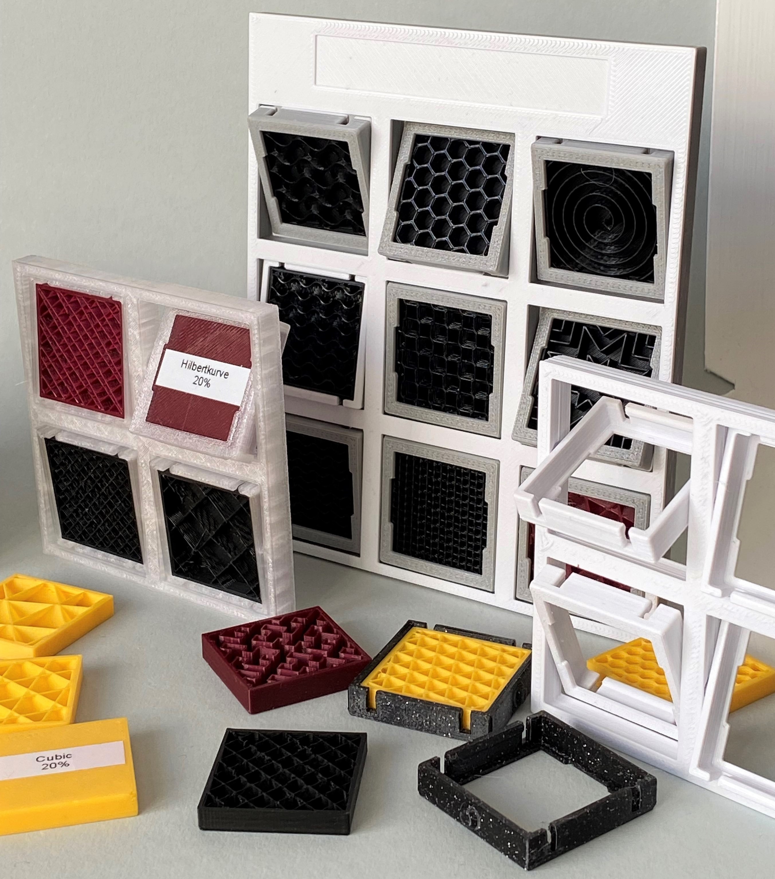 Infill Sampler with exchangeable Infill Testprints by Tritschi ...