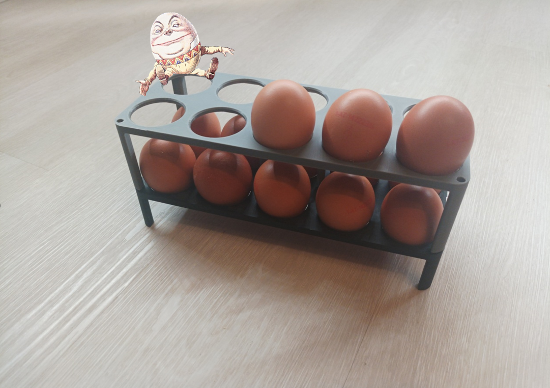 Stackable Egg Holder - OLD Version by Nivenante | Download free STL model | Printables.com