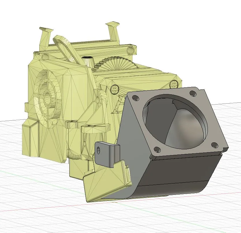 Ender 3 S1 Sprite extruder 40mm fan mount by ART3D | Download free STL ...