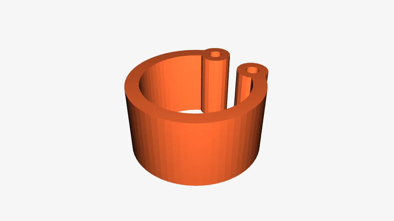 Cable clip/clamp/fastener by Make by L. | Download free STL model ...