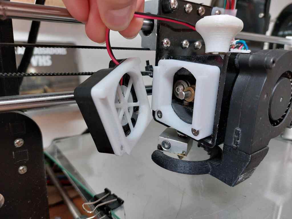 Anet A8 quick remove extruder fan assembly by MttUrs | Download free ...