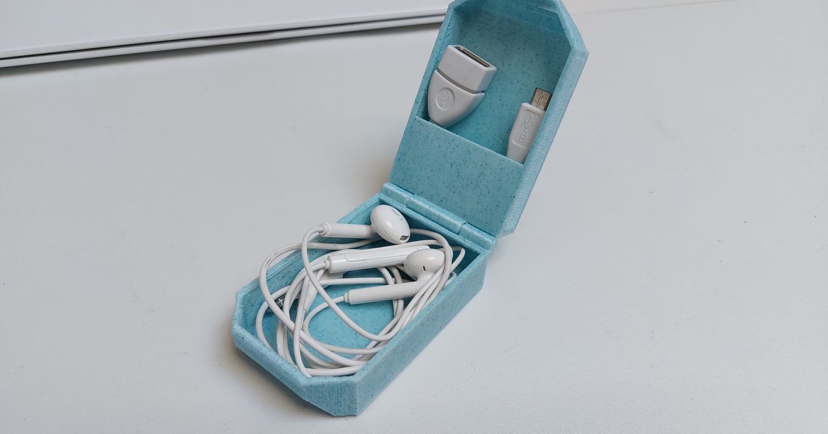 Print-in-place hinged box with compartment and lock by MttUrs ...