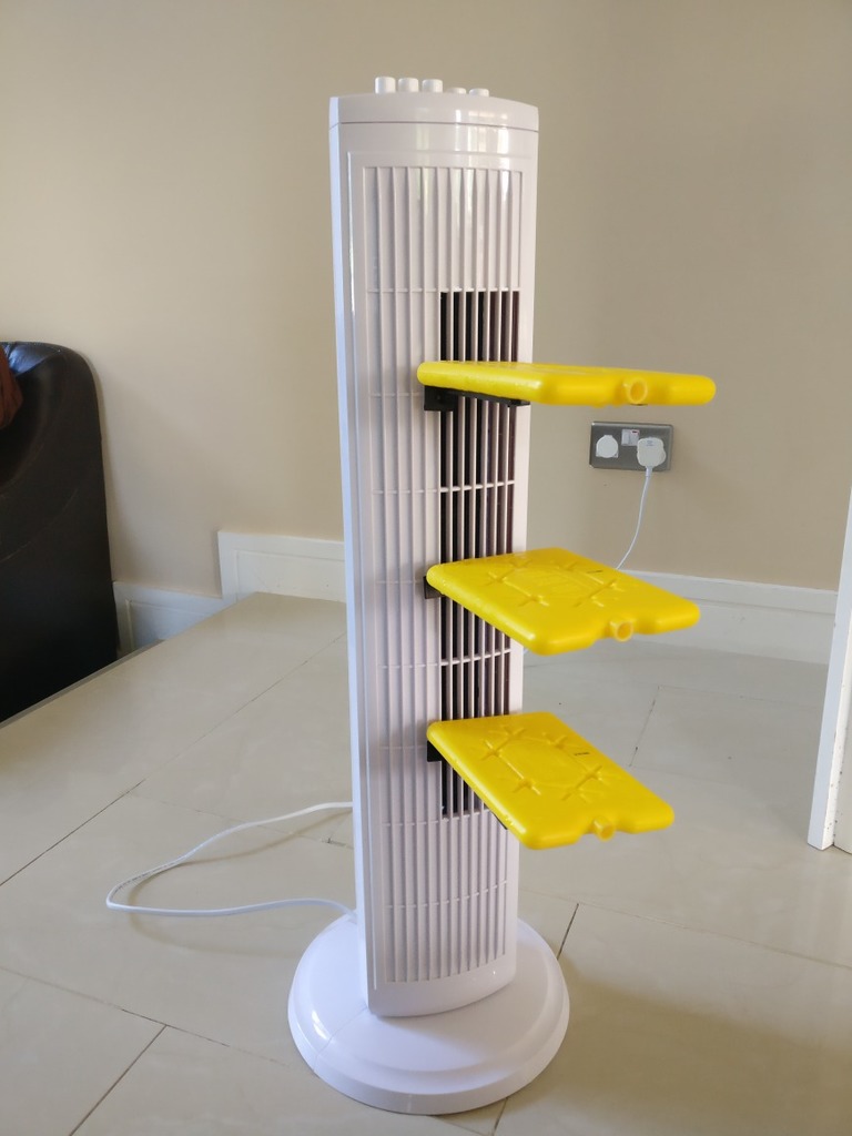 Ice Block mount for Tower Fan by Collie147 | Download free STL model ...