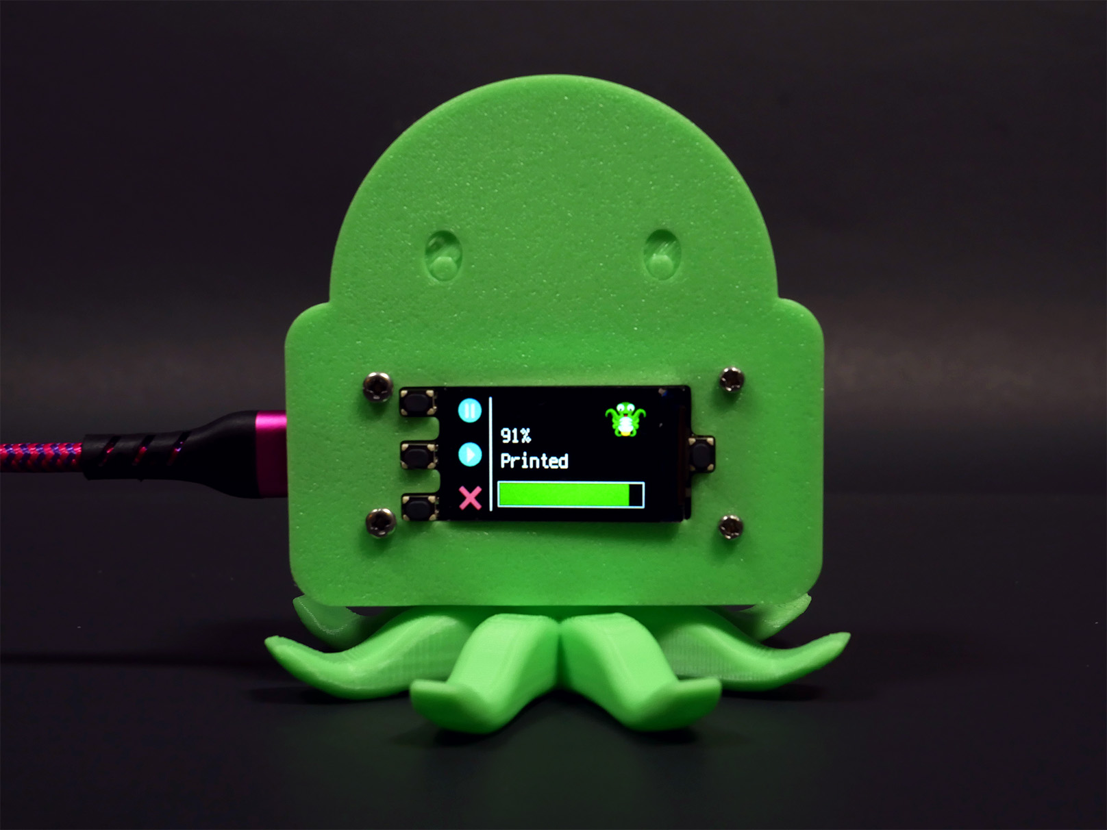 CircuitPython OctoPrint Controller and Monitor Case by Blitz City DIY | Download free STL model ...