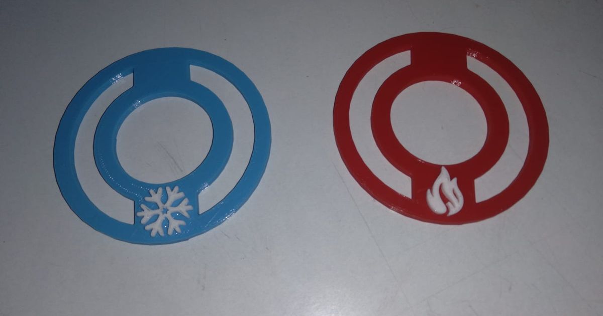 Hot and Cold Pipes Labels by Printopolis3D | Download free STL model ...