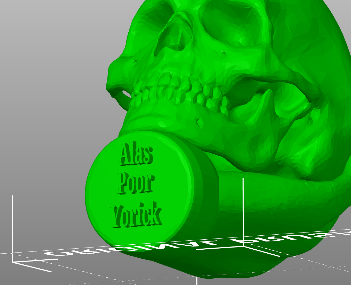Alas Poor Yorick | Skull-in-hand | Figure Model | Remix by Jordan ...