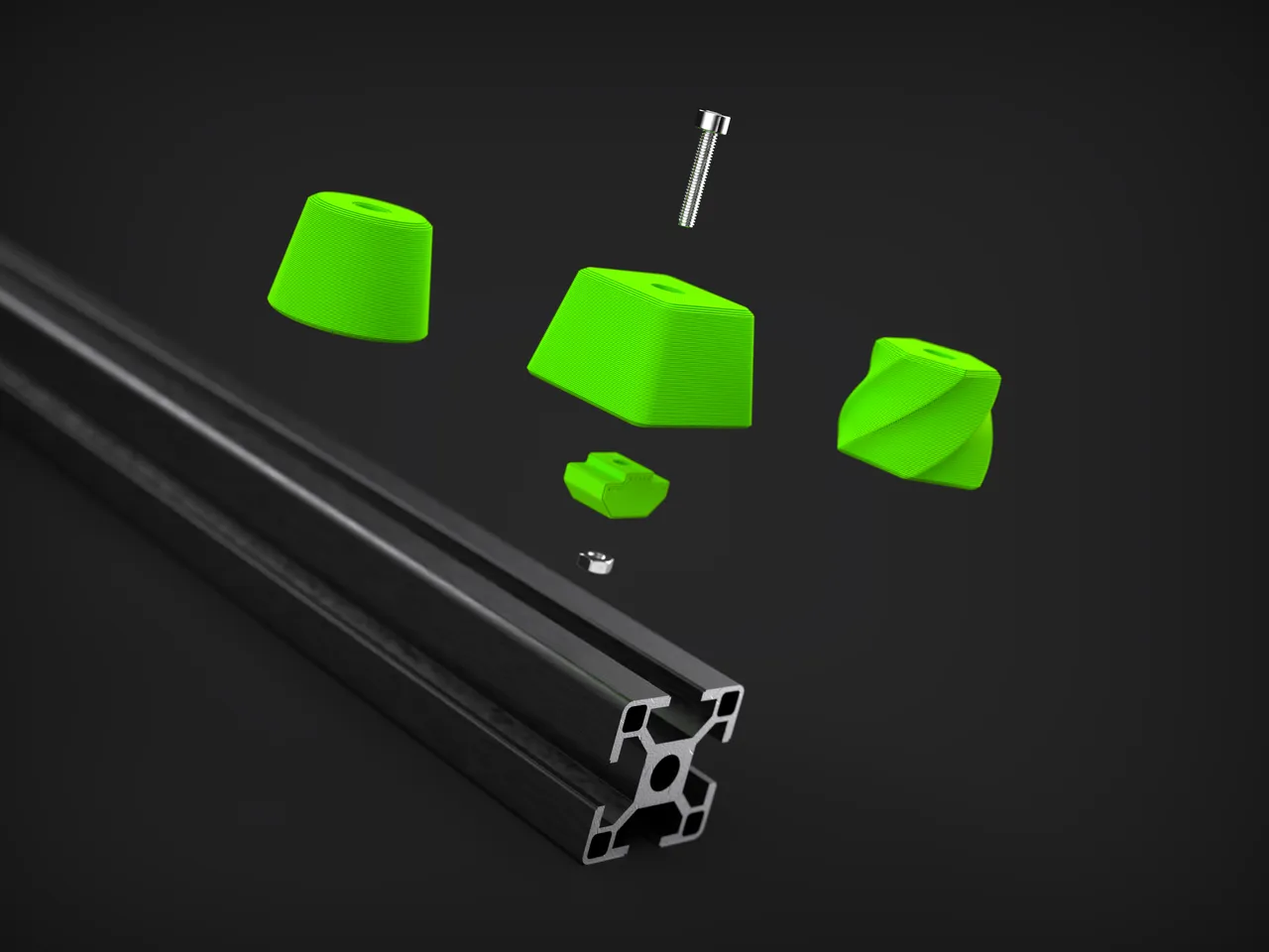 3030 Extrusion Feet by The3Designer | Download free STL model ...