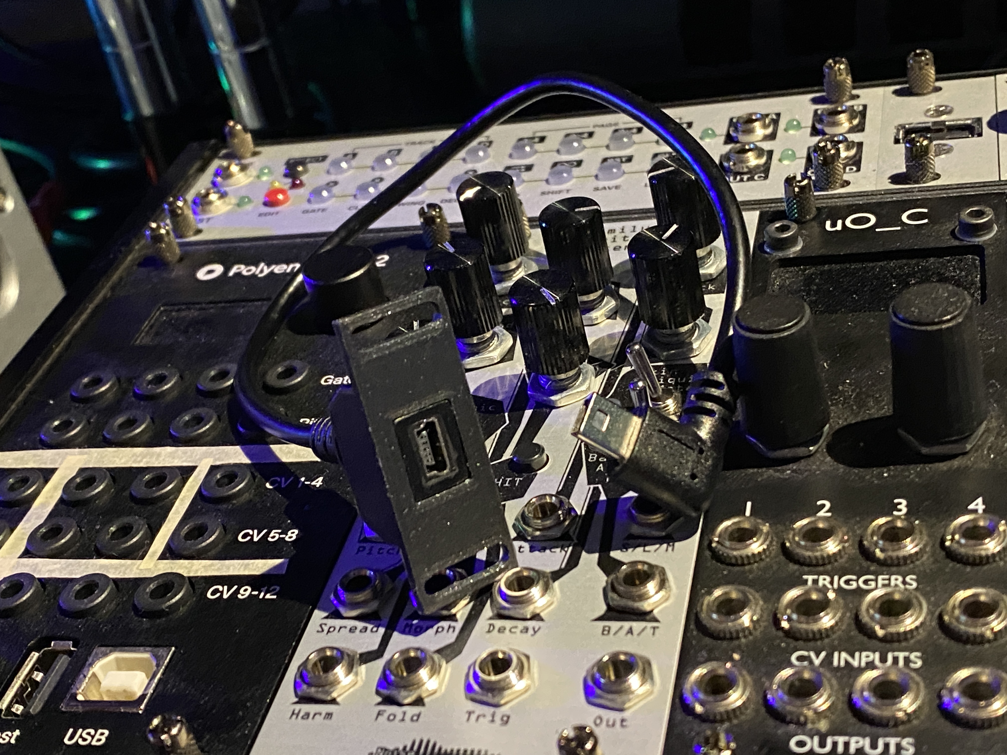 USB Extension Mount for Intellijel 1U Eurorack Case by Traincrossin ...