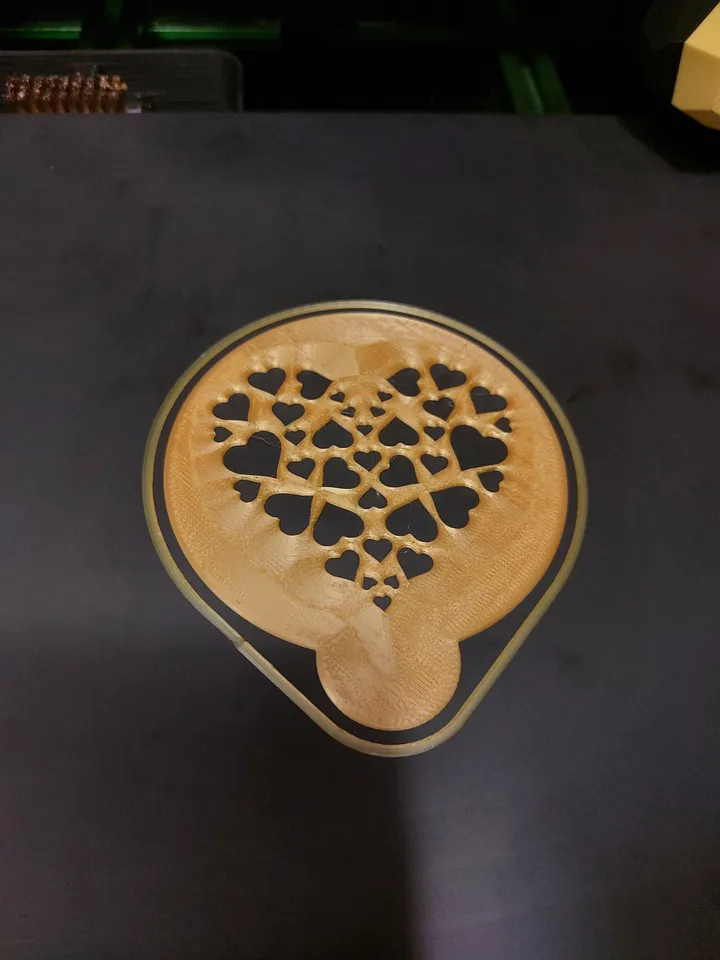 Heart coffee stencil by hubi2512 | Download free STL model | Printables.com