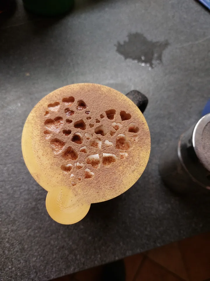 Heart coffee stencil by hubi2512 | Download free STL model | Printables.com