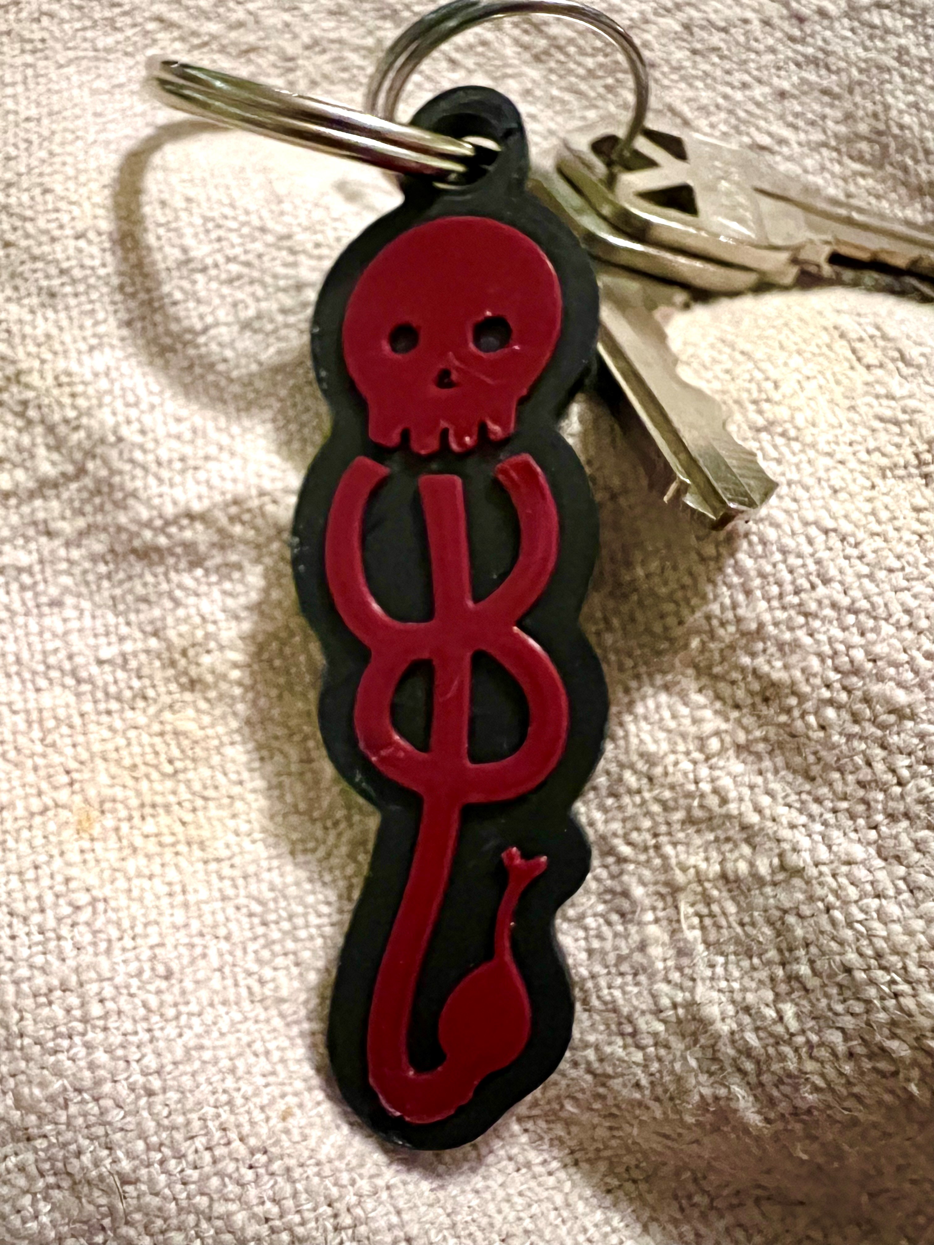 Death Eater Dark Mark Keychain--kawaii version by Al Makes Stuff ...