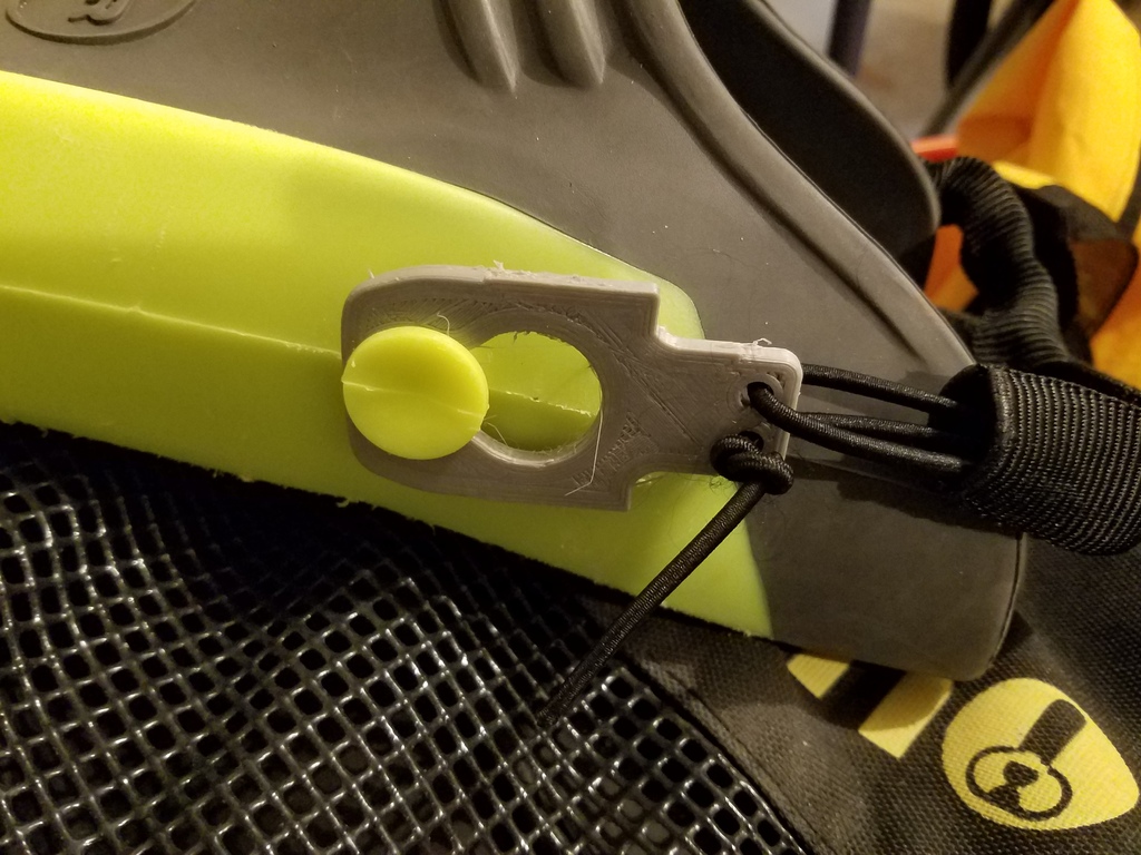 Bungee Hooks for Scuba Fins by Lextone | Download free STL model ...