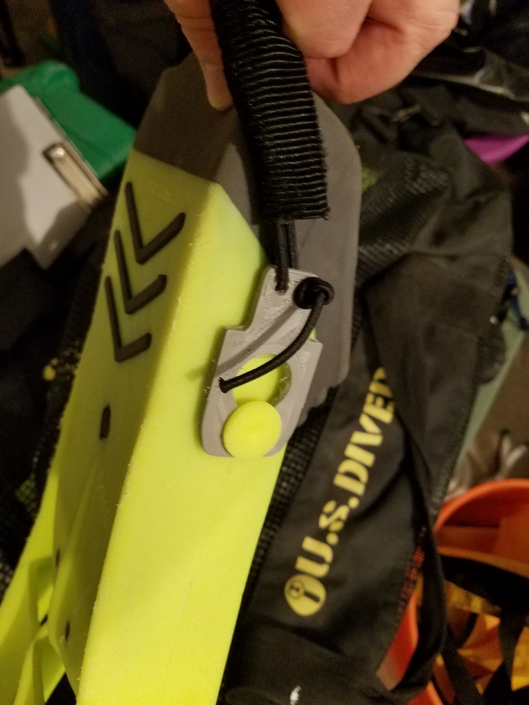 Bungee Hooks for Scuba Fins by Lextone | Download free STL model ...