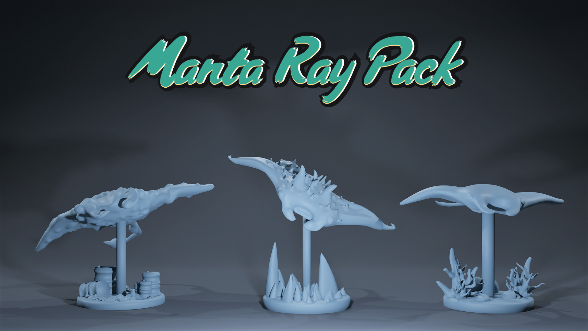 MANTA RAY PACK by Lord lolipop | Download free STL model | Printables.com