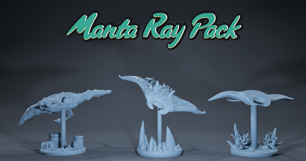 MANTA RAY PACK by Lord lolipop | Download free STL model | Printables.com