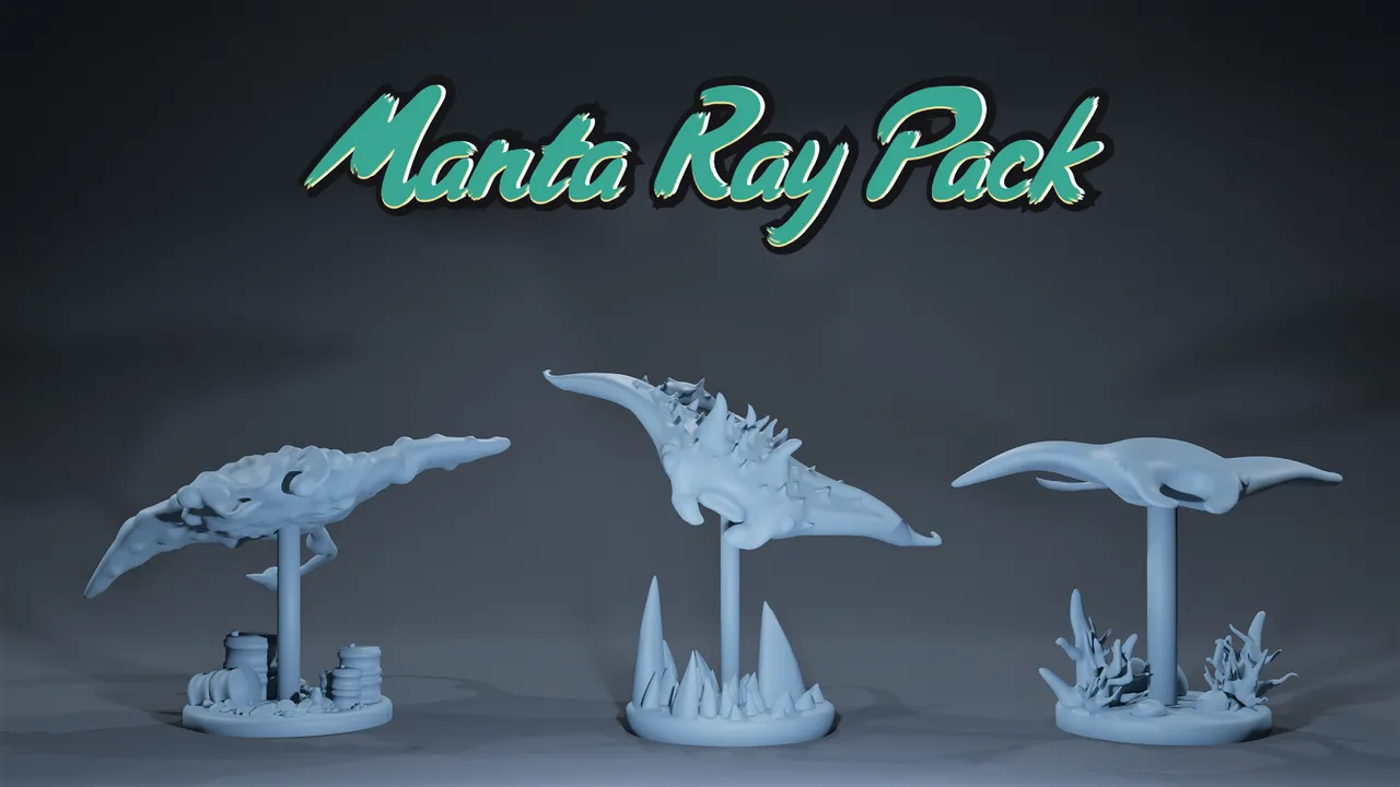 MANTA RAY PACK by Lord lolipop | Download free STL model | Printables.com