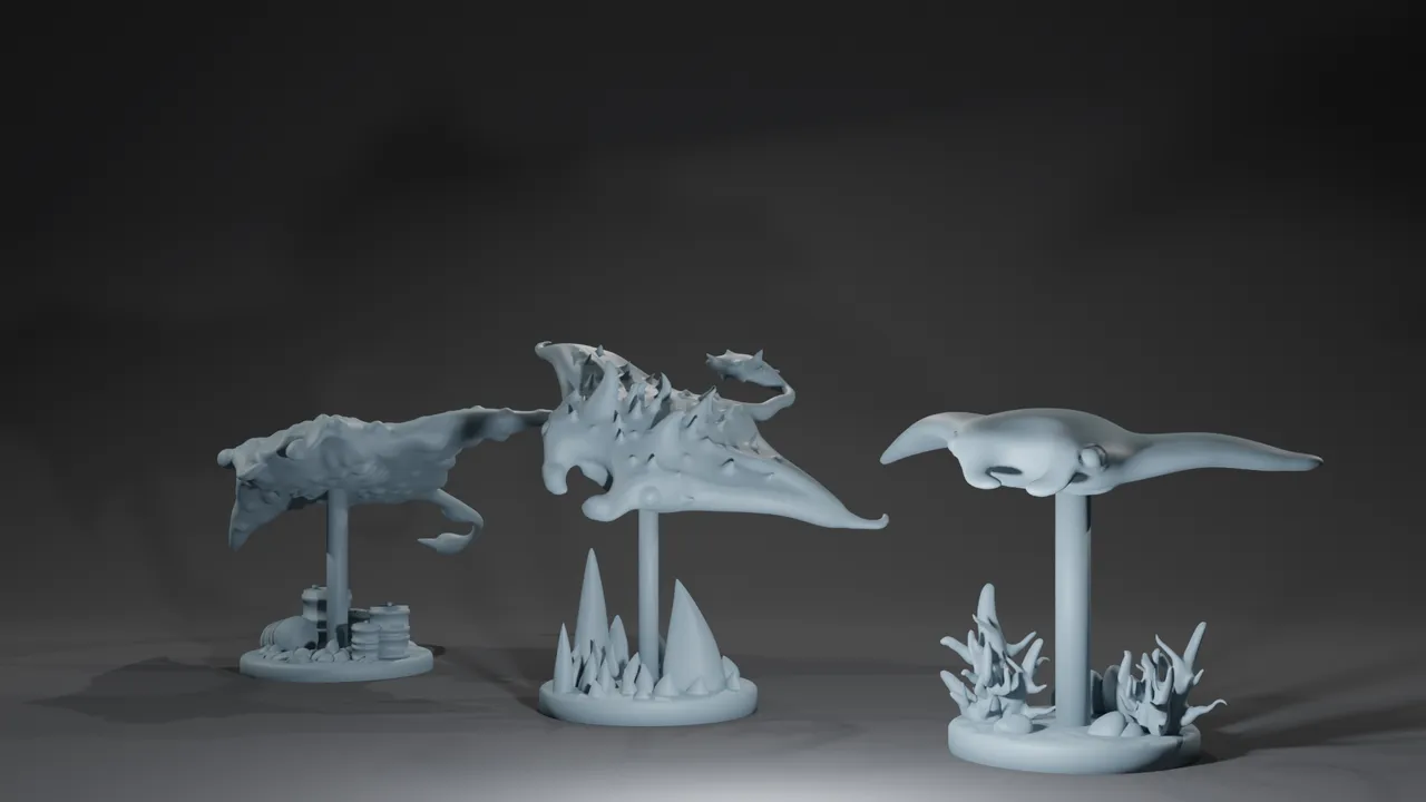MANTA RAY PACK by Lord lolipop | Download free STL model | Printables.com