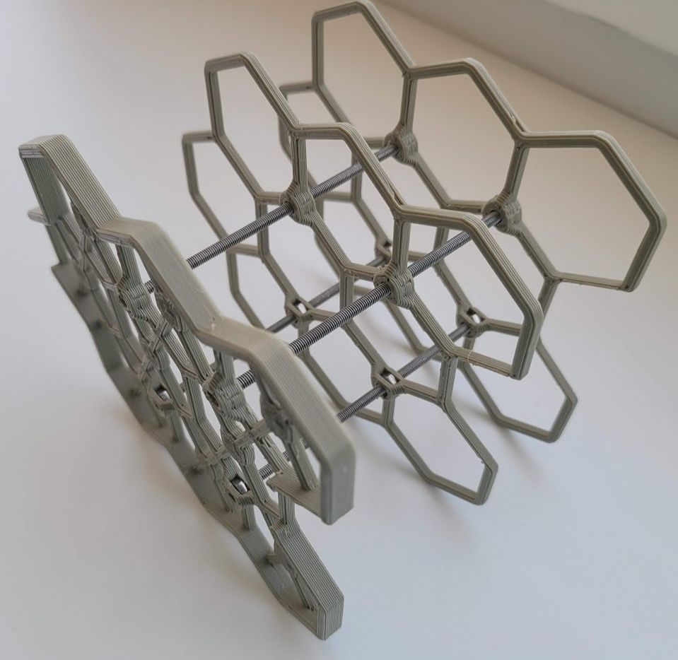 Honeycomb Tube Rack by Razzer09 | Download free STL model | Printables.com