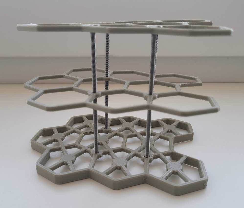 Honeycomb Tube Rack by Razzer09 | Download free STL model | Printables.com