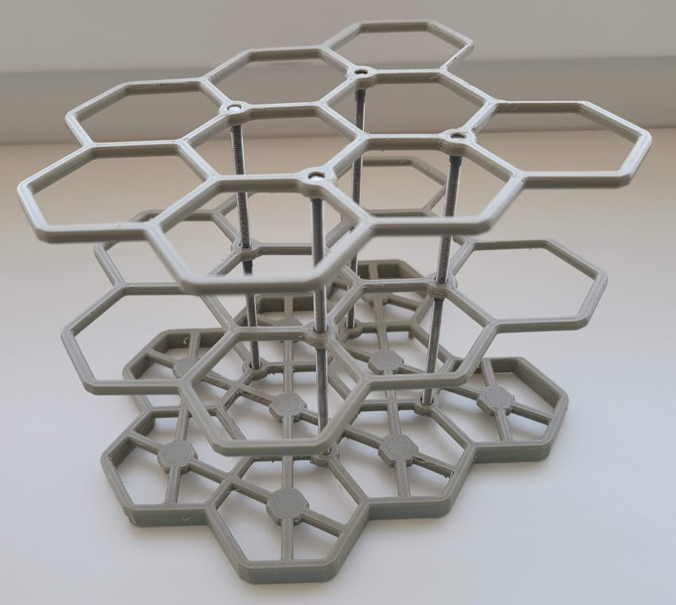 Honeycomb Tube Rack by Razzer09 | Download free STL model | Printables.com