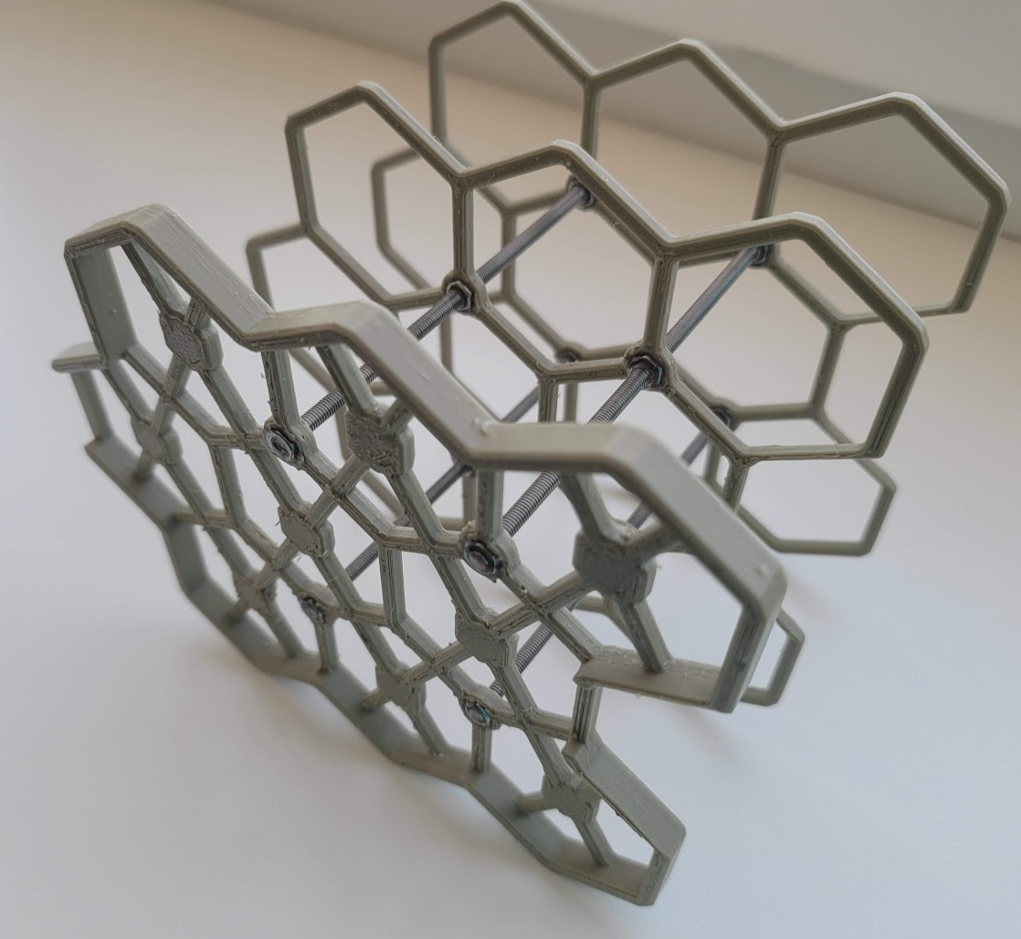 Honeycomb Tube Rack by Razzer09 | Download free STL model | Printables.com