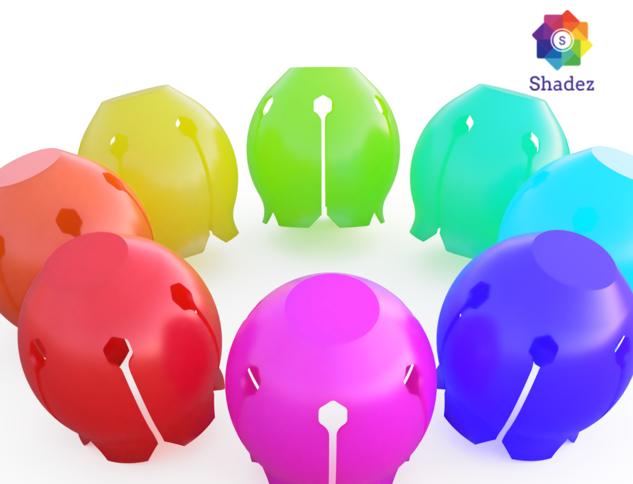 Shadez-Colorful LED light filters by RB3D | Download free STL model ...