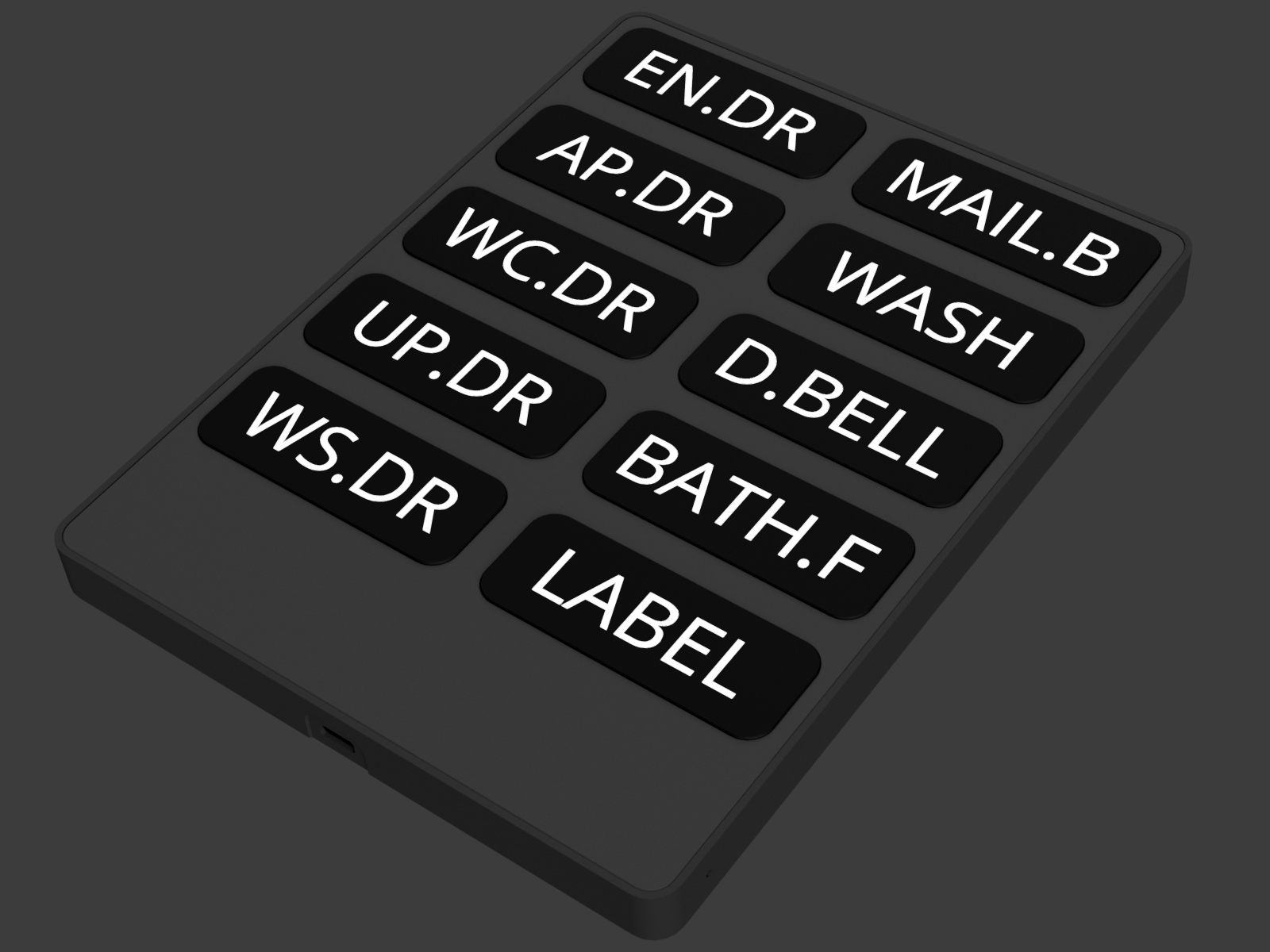 Home Assistant Status Panel (WLED) by Volan | Download free STL model ...