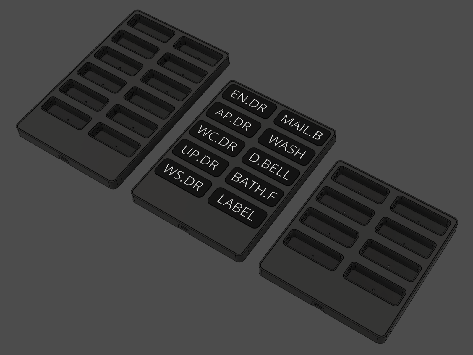 Home Assistant Status Panel (WLED) by Volan | Download free STL model ...