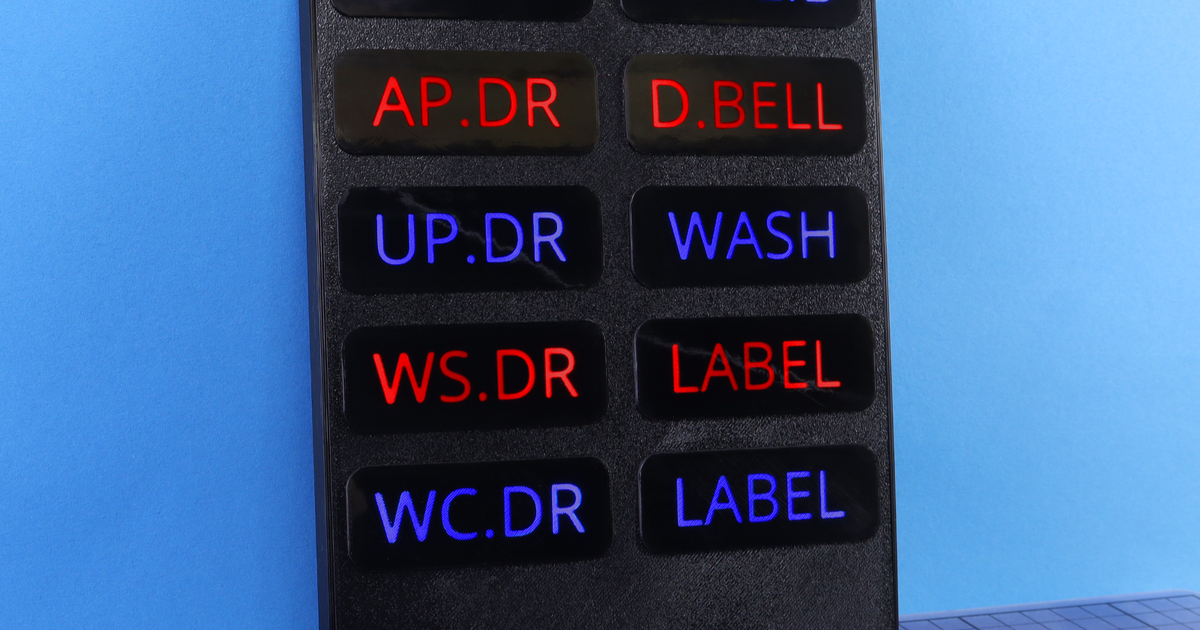 Home Assistant Status Panel (WLED) by Volan | Download free STL model ...