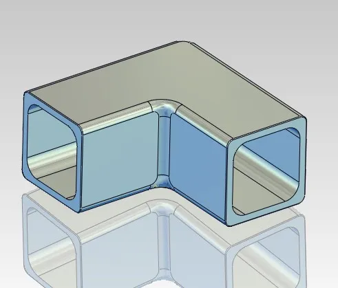 square tube - connect-2-20x20mm 90° by Jux91 | Download free STL model ...
