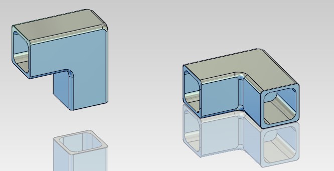 square tube - connect-2-20x20mm 90° by Jux91 | Download free STL model ...