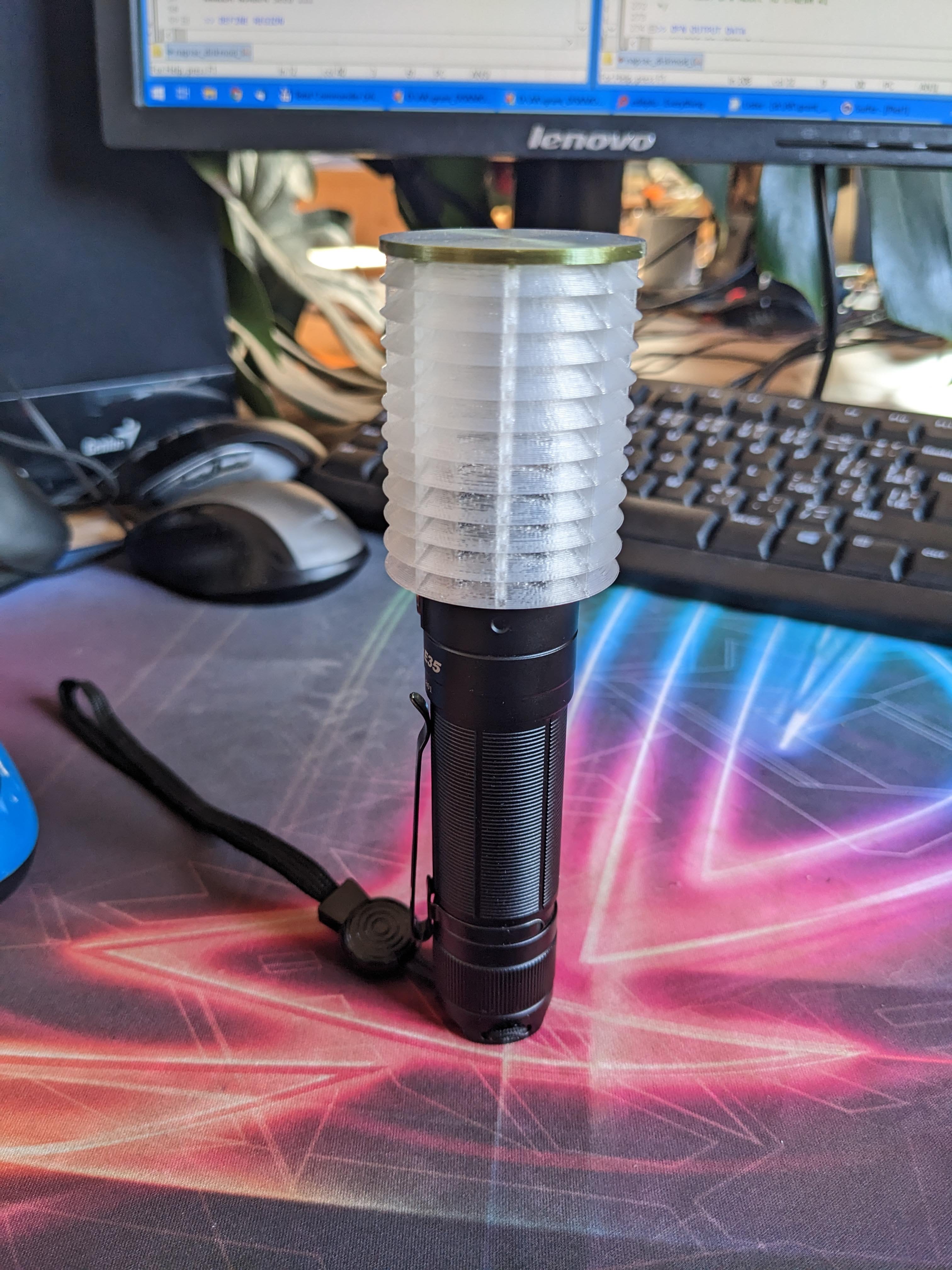 Fenix E35 3.0 light diffuser by DrEduza | Download free STL model ...