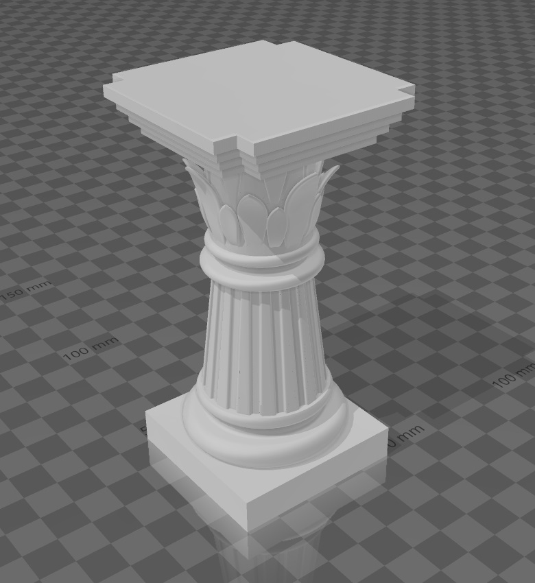 Corinthian Bust Stand by Wolvie | Download free STL model | Printables.com