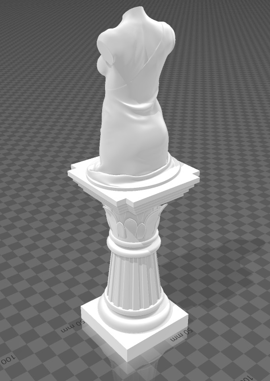 Female Torso With Gown Bust by Wolvie | Download free STL model ...