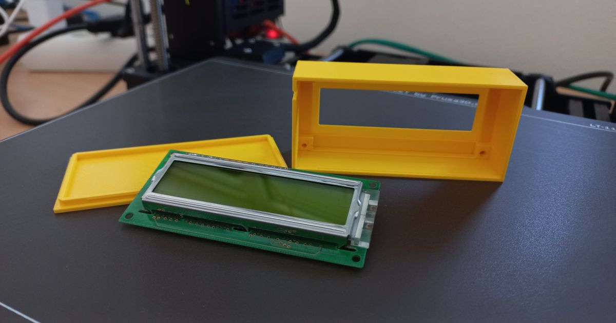 Case for display module 16x2 from old OKI printers by ProcAutSol | Download free STL model ...