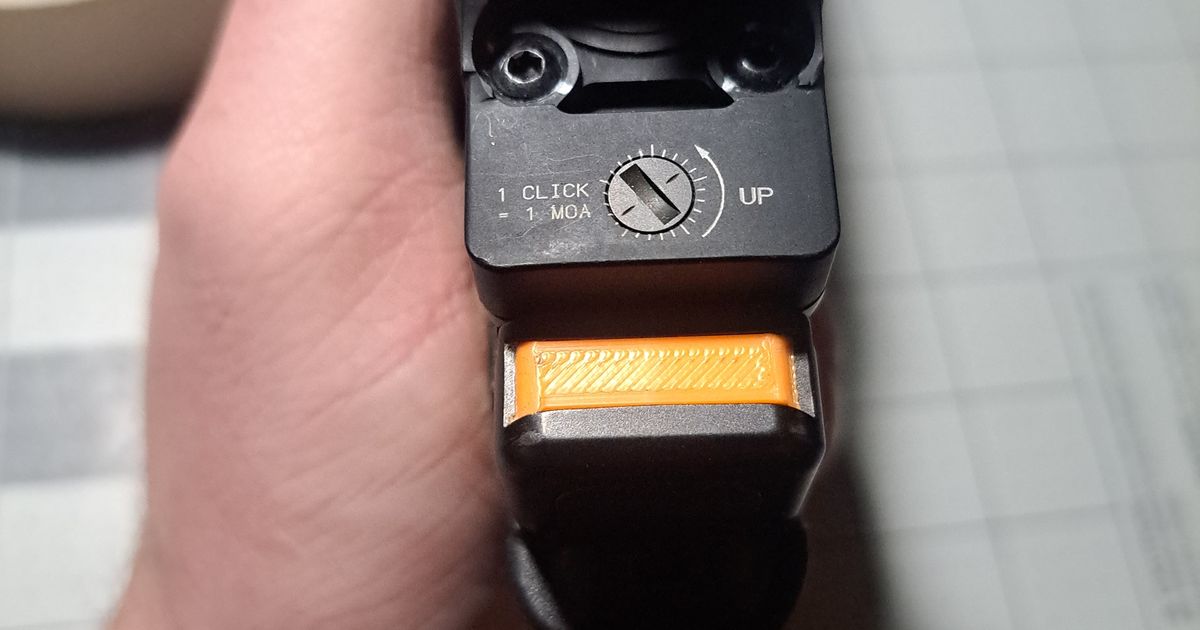 Glock Rear Sight Blank by Kl0ck | Download free STL model | Printables.com