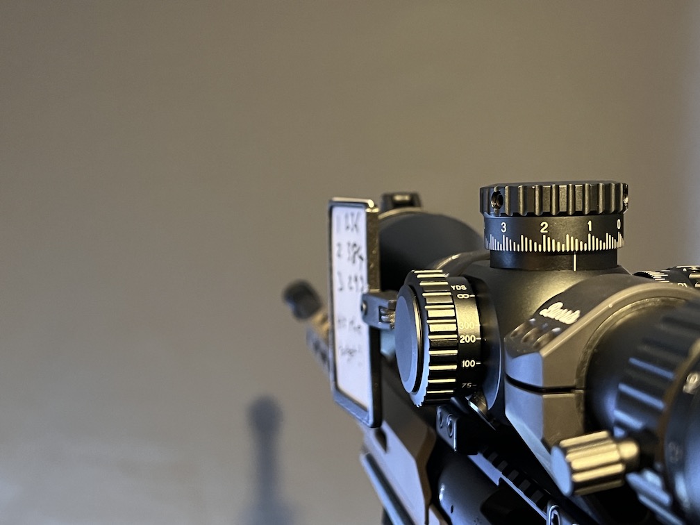 Dope Data card holder for [ air ] rifle precision rifle shooting scope ...