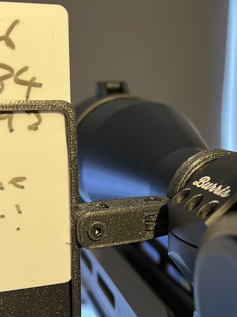 Dope Data card holder for [ air ] rifle precision rifle shooting scope ...