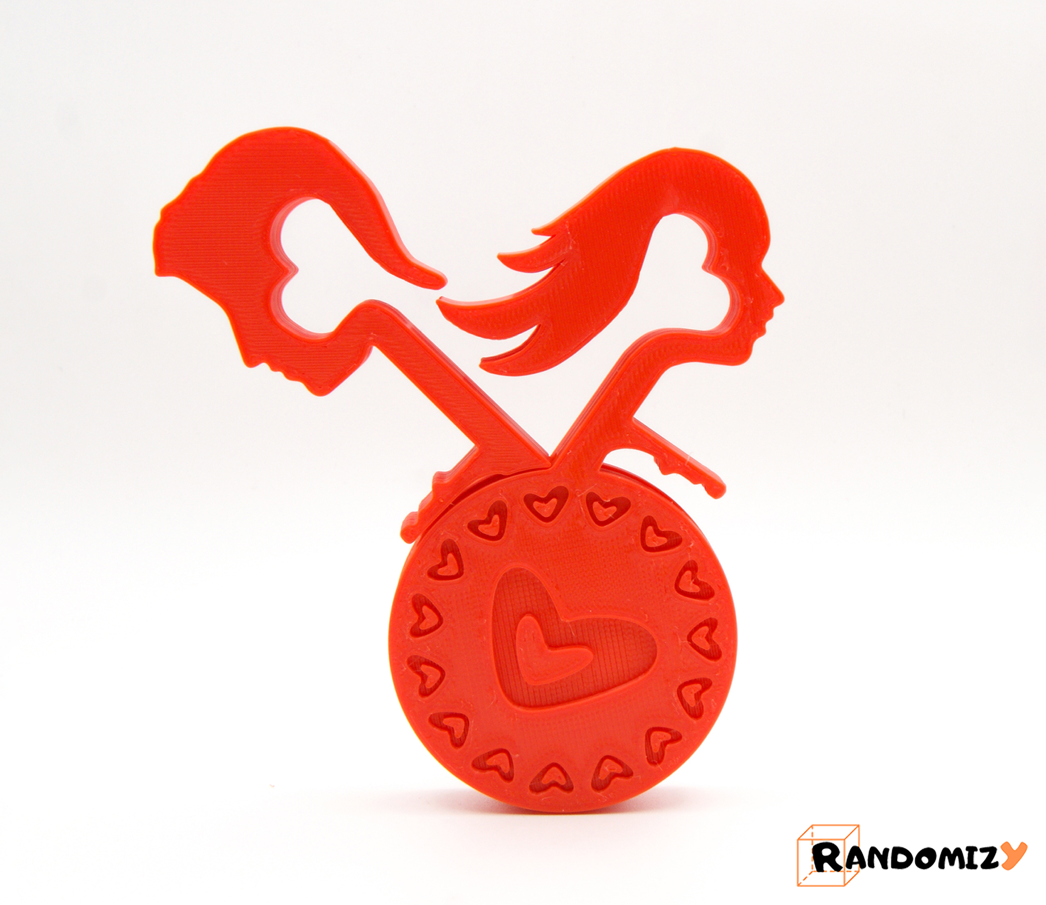 Valentine's Spinning Lock by RandomizY | Download free STL model ...