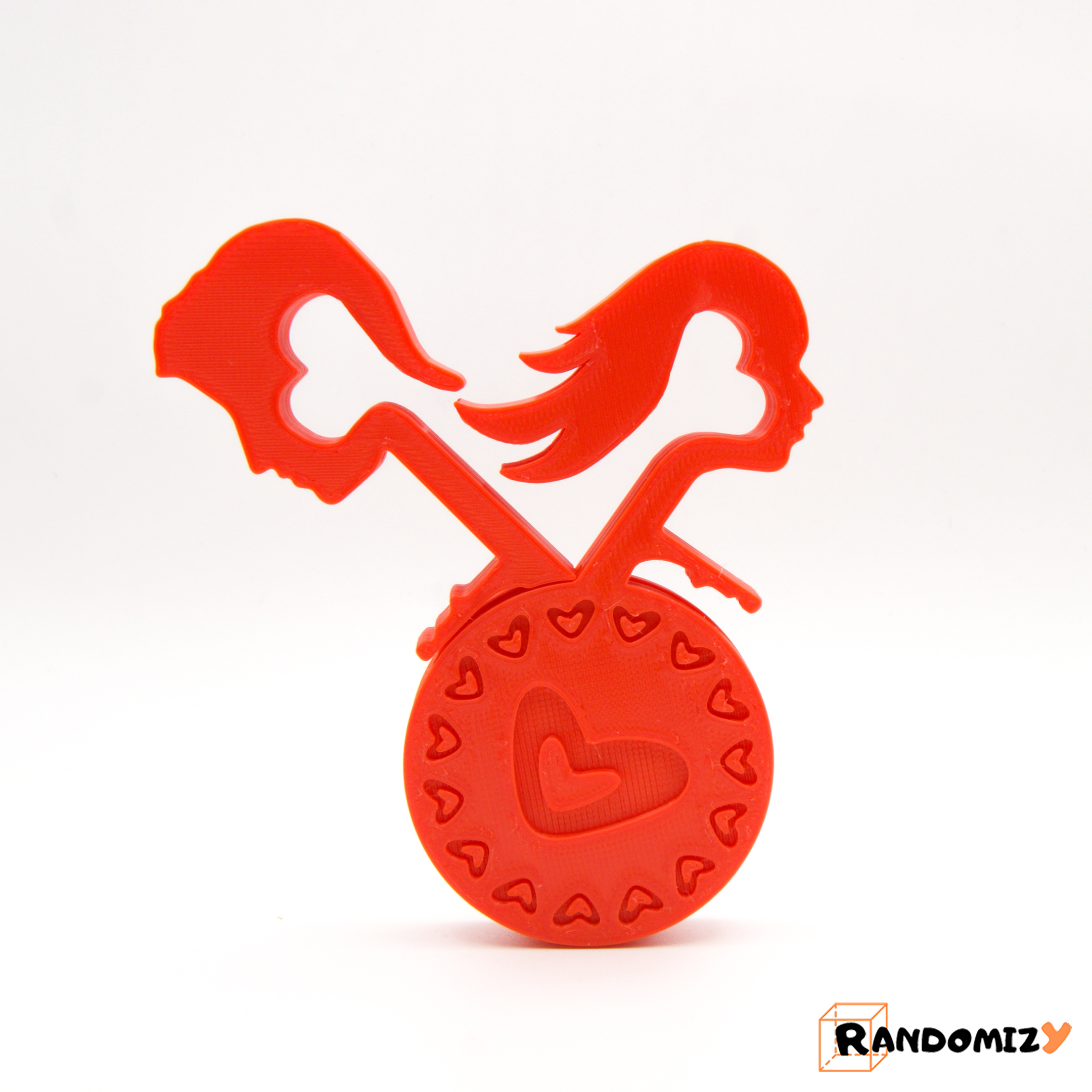 Valentine's Spinning Lock by Randomizy | Download free STL model ...